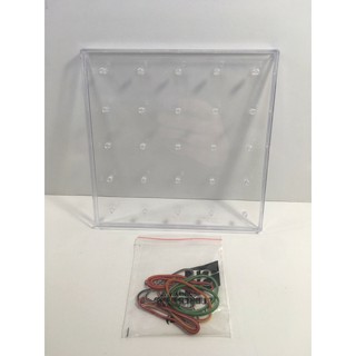 Jual Clear-View Geoboard 5 x 5 Pin Array Papan Geometri Transparan ...
