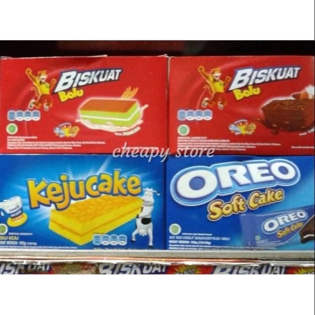 Jual Aneka soft cake (oreo softcake, biskuat bolu, kejucake craft soft ...