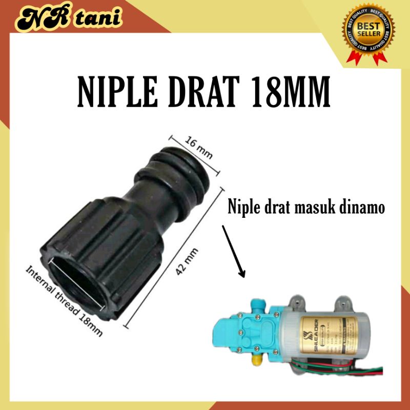 Jual KONEKTOR POMPA DC/ NIPLE DRAT POMPA DC OKE/ SOCKET DRAT DINAMO DC ...