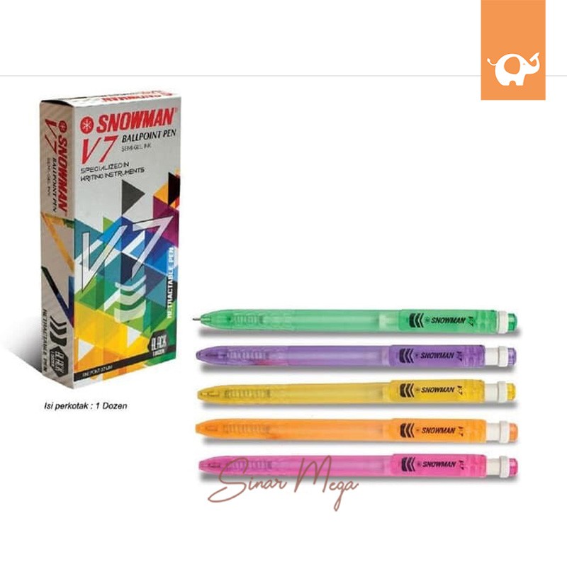 Snowman Pulpen Pena V7 Unik Murah | Shopee Indonesia