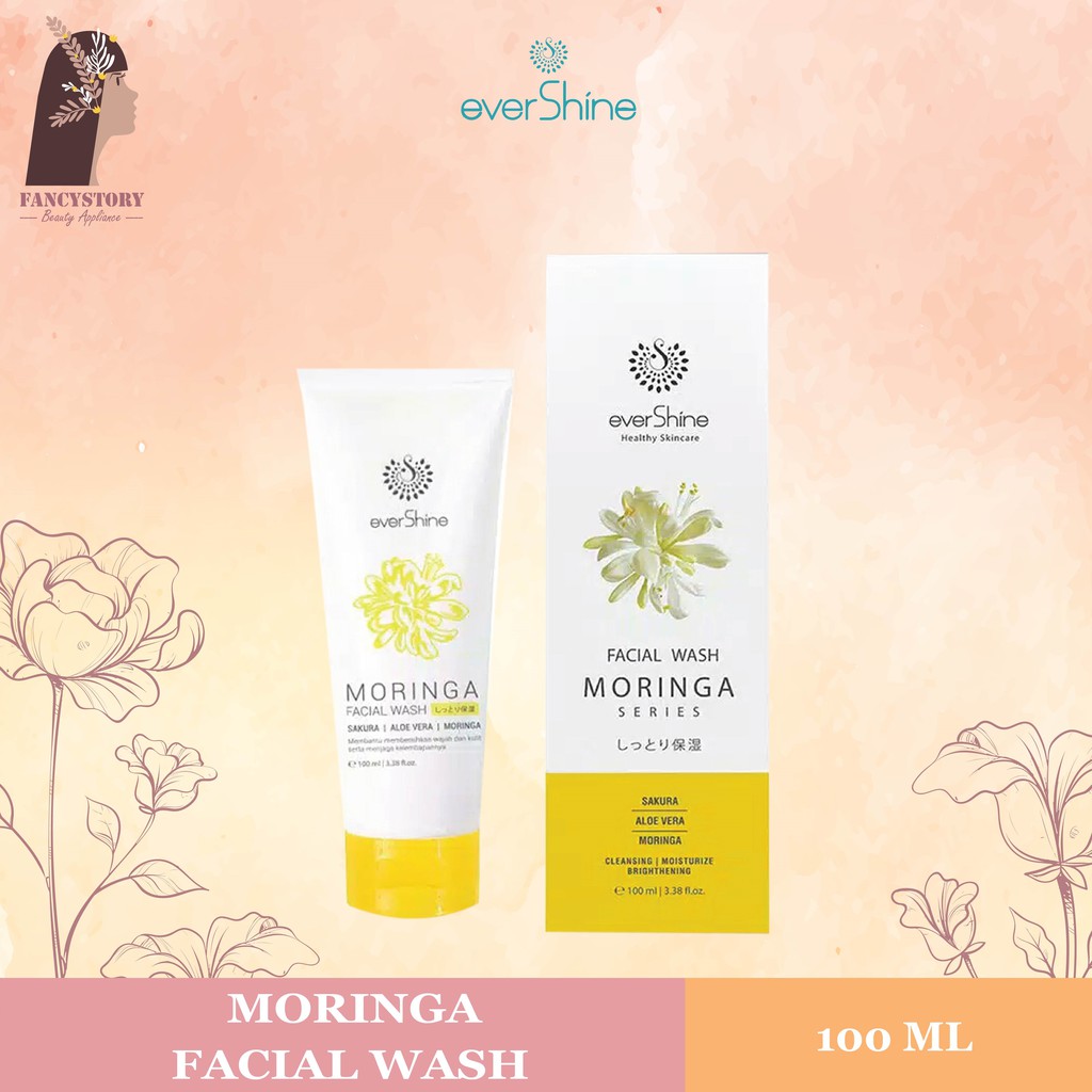 Jual Evershine Moringa Facial Wash Moringa Series Sabun Wajah Perawatan ...