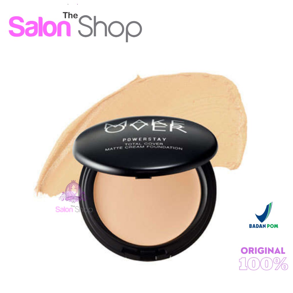 Jual Make Over Powerstay Total Cover Matte Cream Foundation | Shopee ...