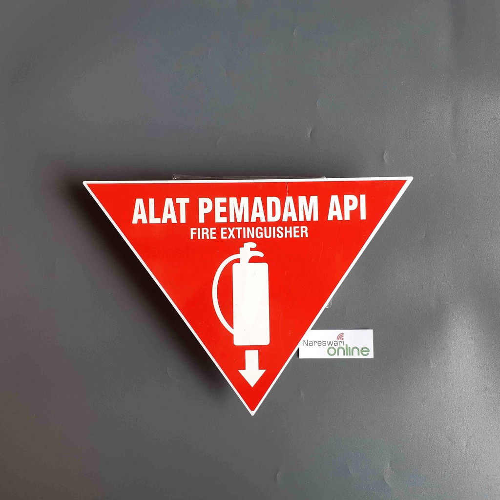 Jual Segitiga Akrilik Tanda APAR, Akrilik Signage, bukan Alat Pemadam ...