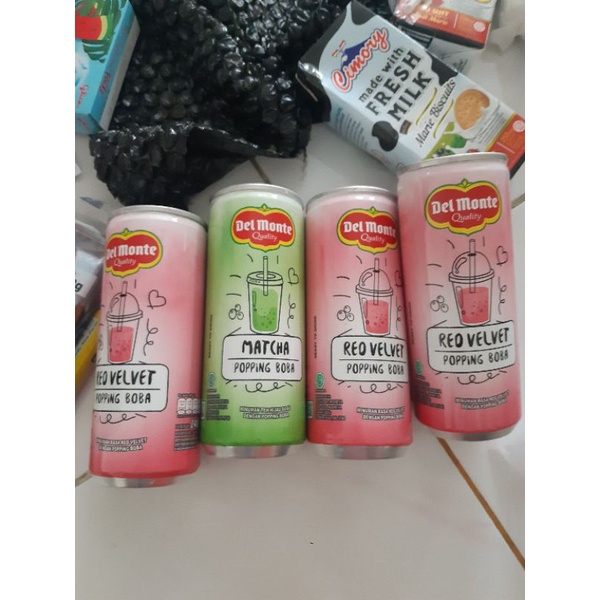 Jual READY! Del Monte Popping Boba RED VELVET MATCHA TARO CARAMEL ...