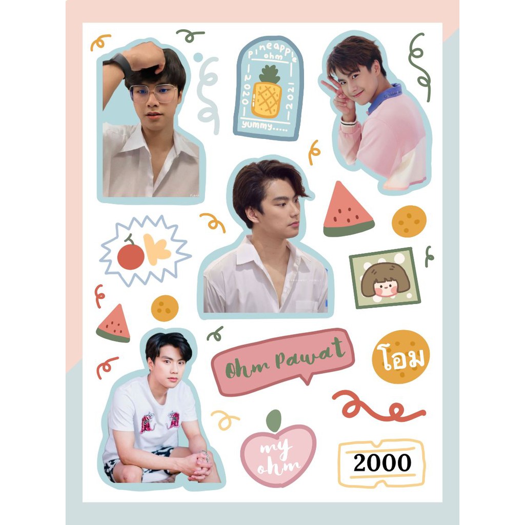 Jual Sticker Thailand GMM Boys 2021 "Fruitty" | OHMNON - NAMON Nanon ...