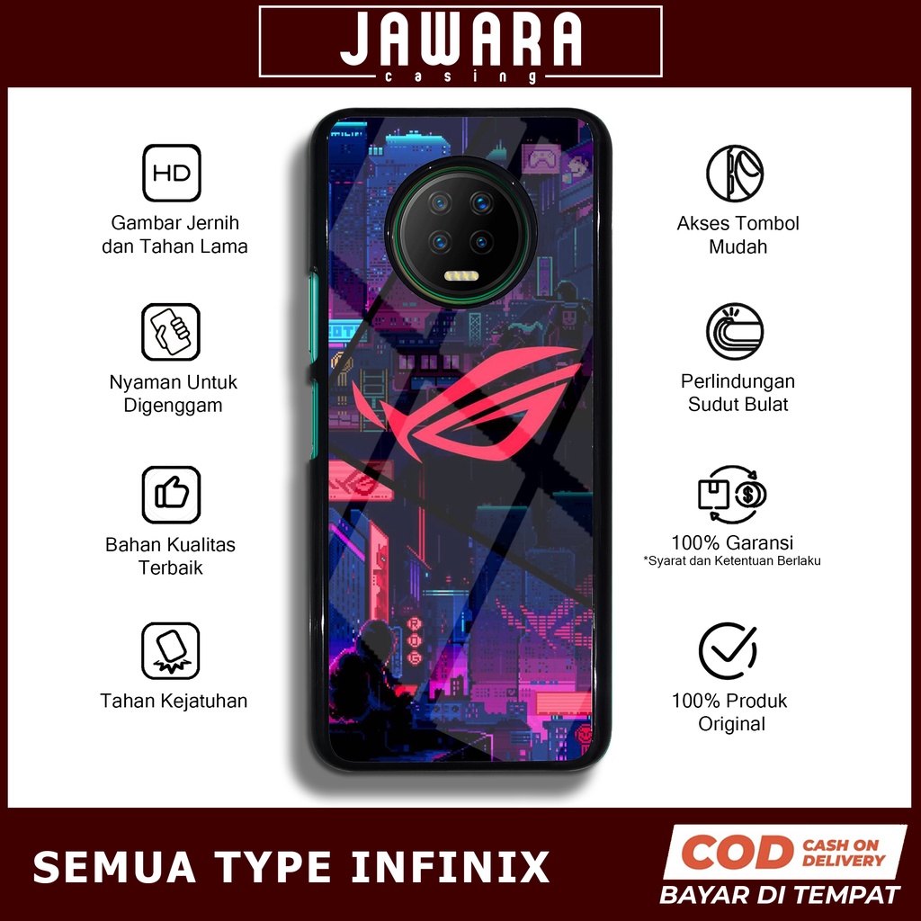 Jual Case Infinix Note 7 Case Hp Infinix Note 7 Premium Glossy Jawara Casing [ROG1] Casing Hp ...