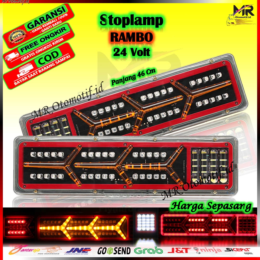Jual Lampu Variasi Stoplamp Stop lamp Rem Belakang Model Rambo Terbaru ...
