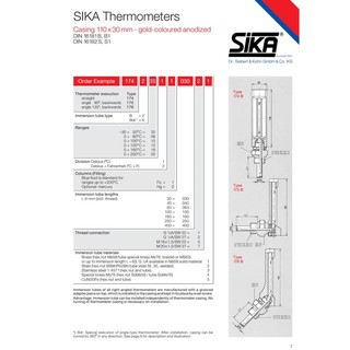 Jual Sika Thermometer 174B (lurus) 120C | Shopee Indonesia