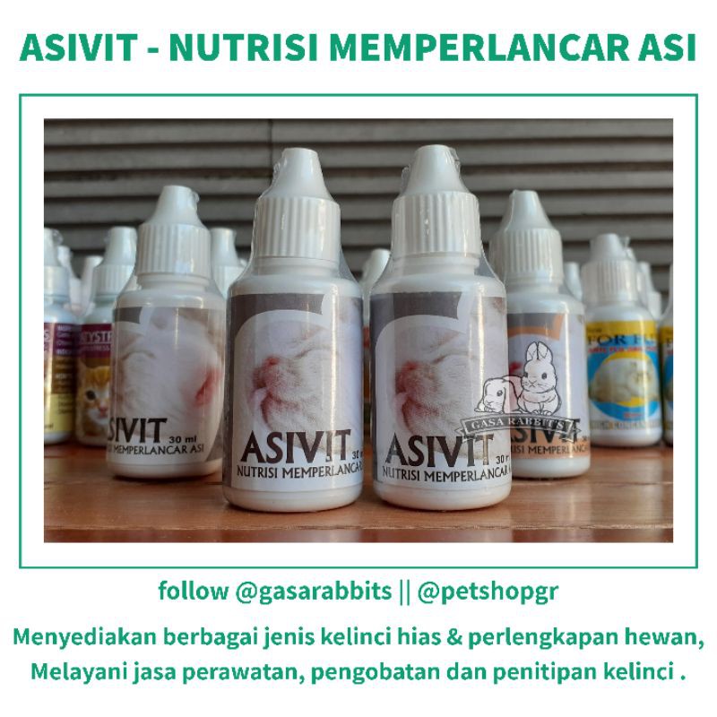 Jual OBAT ASIVIT CAT - PENAMBAH ASI KUCING - OBAT KUCING - VITAMIN ...