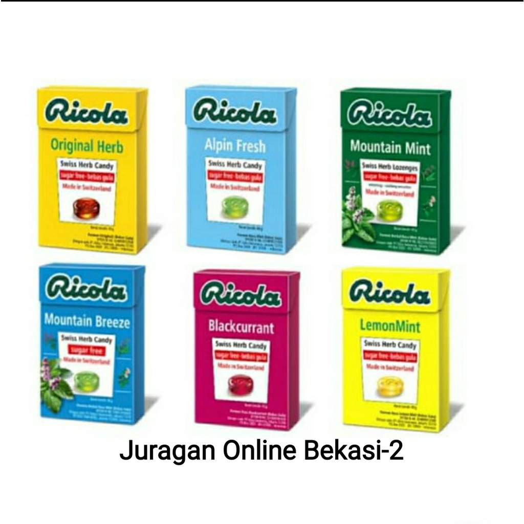 Jual Permen Ricola Swiss Herb Candy Sugar Free 40 gr | Shopee Indonesia