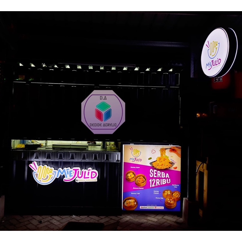 Jual Neon Box Custom Paket Untuk Booth Stan Container Gerobak Rombong ...