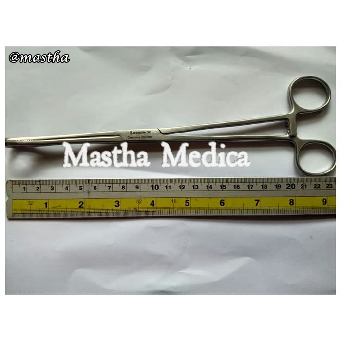 Jual Korentang Bengkok Klem Uterus Lengkung AIER Uterine Forceps Renz ...
