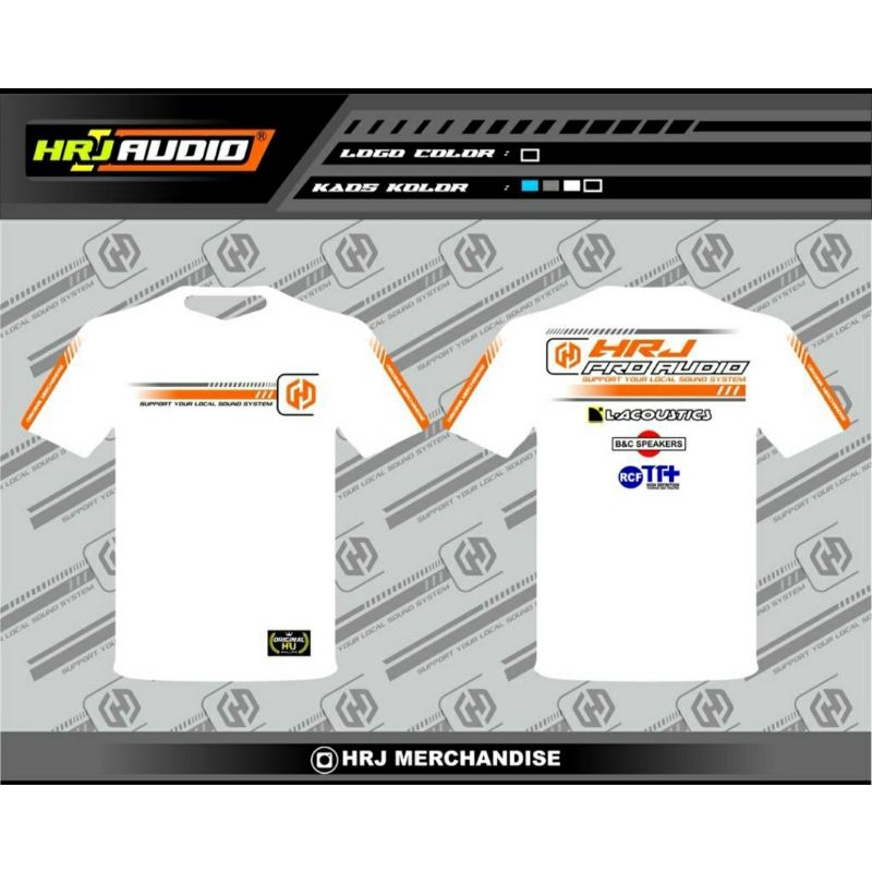 Jual Kaos HRJ Audio Original Terbaru 2021 Indonesia|Shopee Indonesia