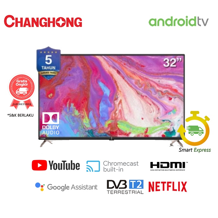 Jual TV LED CHANGHONG L32K2 (ANDROID TV) - 32 INCH | Shopee Indonesia