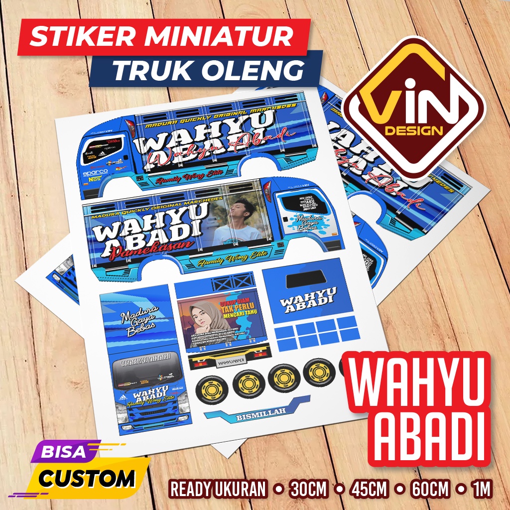 Jual STIKER MINIATUR TRUK OLENG WAHYU ABADI | Shopee Indonesia Jual STIKER MINIATUR TRUK OLENG WAHYU ABADI | Shopee Indonesia