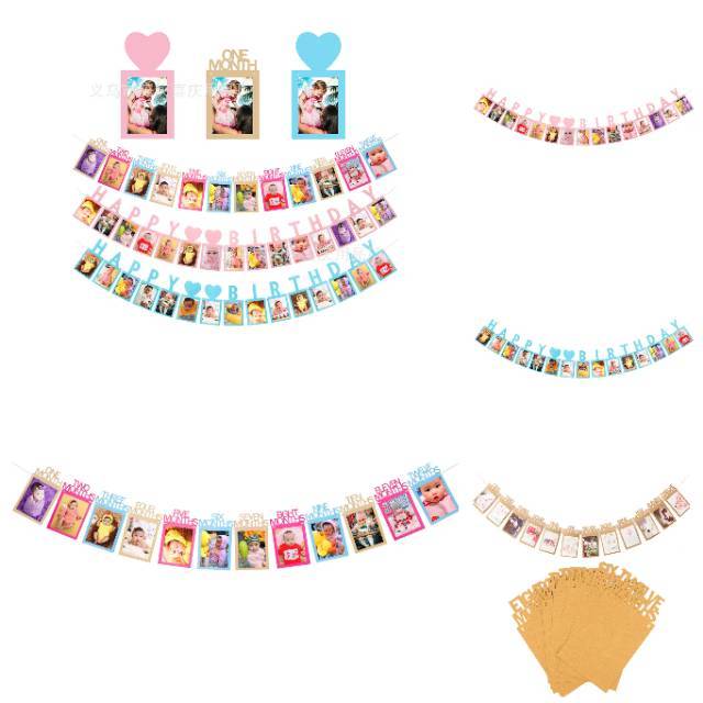Jual Banner Frame Foto Monthsary / Happy Birthday Indonesia|Shopee ...