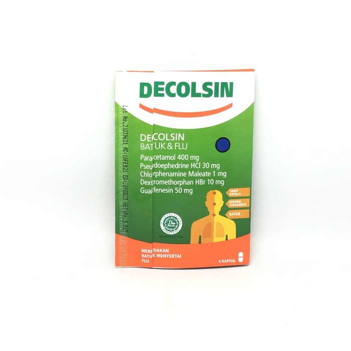 Jual Decolsin Tablet per Sachet isi 4 kapsul | Shopee Indonesia