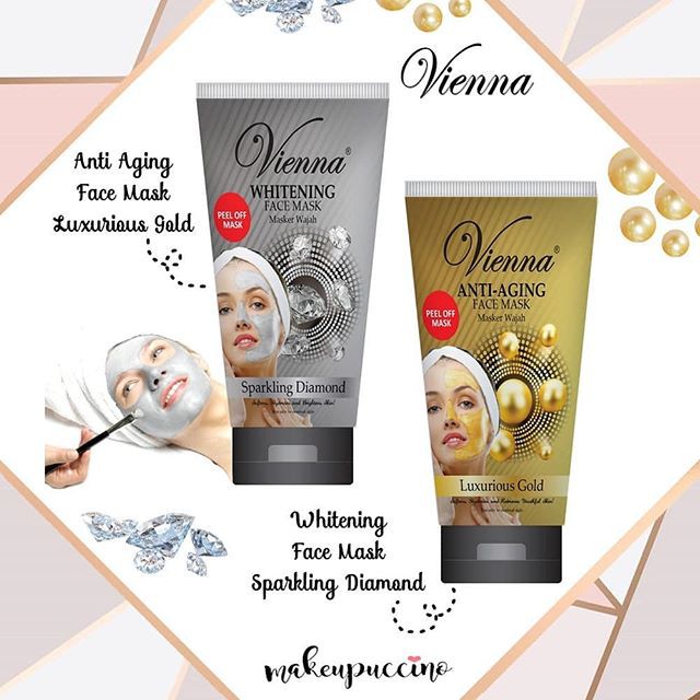 Jual VIENNA FACE MASK GOLD DAN DIAMOND TUBE Indonesia|Shopee Indonesia
