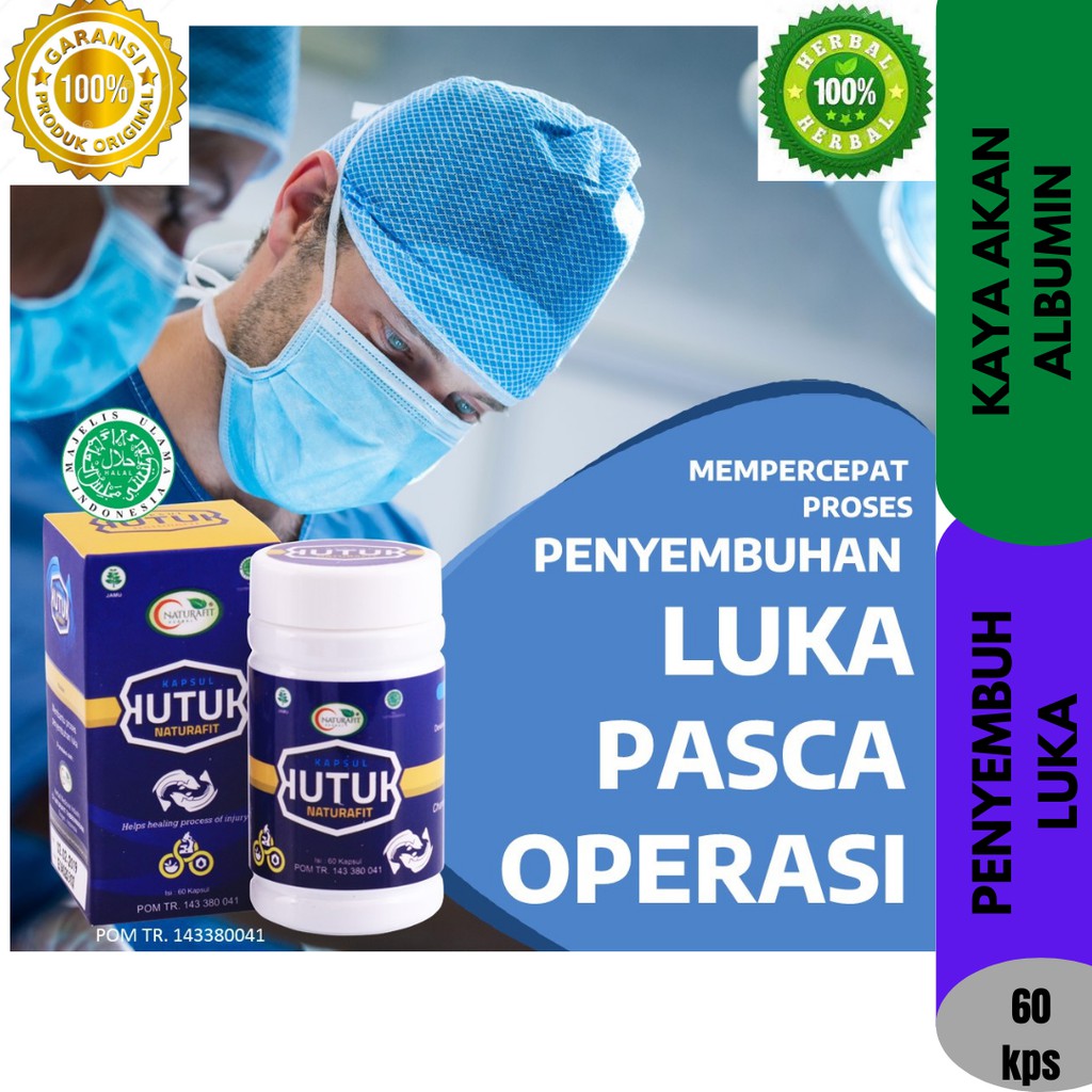 Jual KAPSUL KUTUK NATURAFIT | Kapsul Ikan Gabus | Kutuk Premium Protein Albumin ( BPOM dan Halal ...