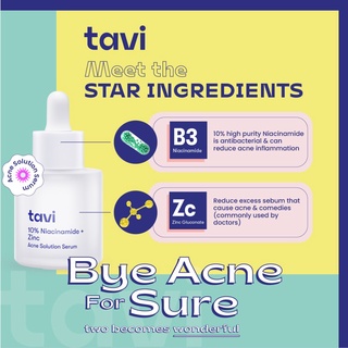 Jual TAVI 10% Niacinamide + Zinc Acne Solution Serum 30 ml | Shopee ...