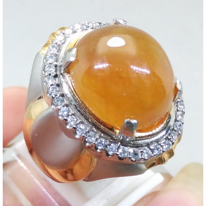 Jual Batu Cincin Pria Online Safir Kuning Asli | Shopee Indonesia