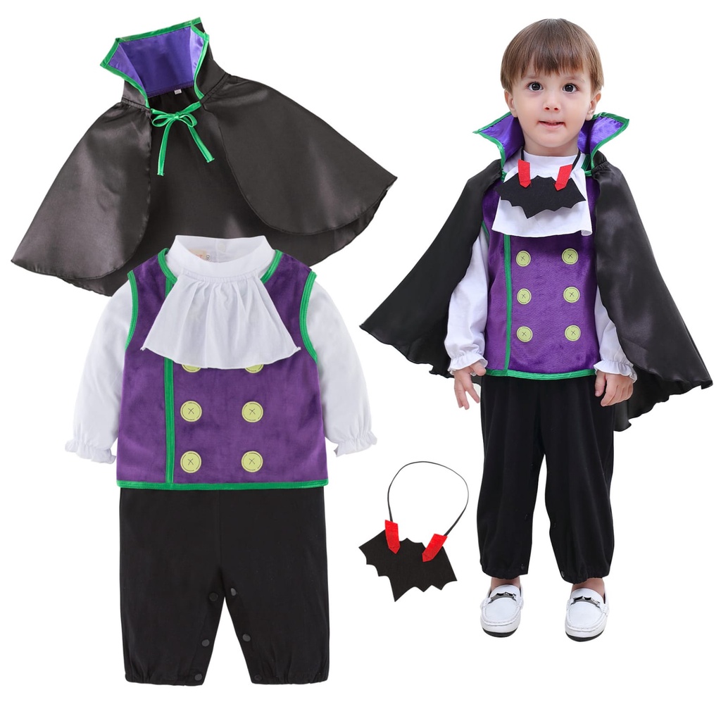 Jual Kostum Drakula Vampir Baju Halloween Anak Dracula Costum | Shopee ...