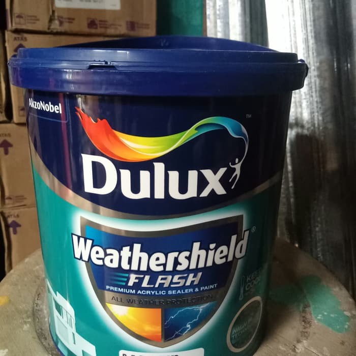 Jual Cat Tembok Dulux Weathershield Flash 2 5 L Indonesia Shopee