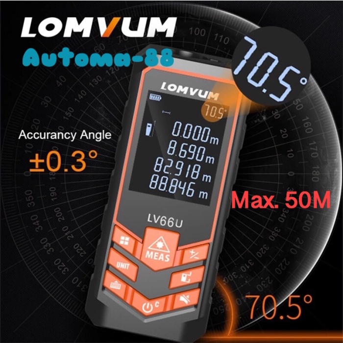 Jual Meteran Laser Distance Meter Digital Infrared 50 M 50M Waterpass ...