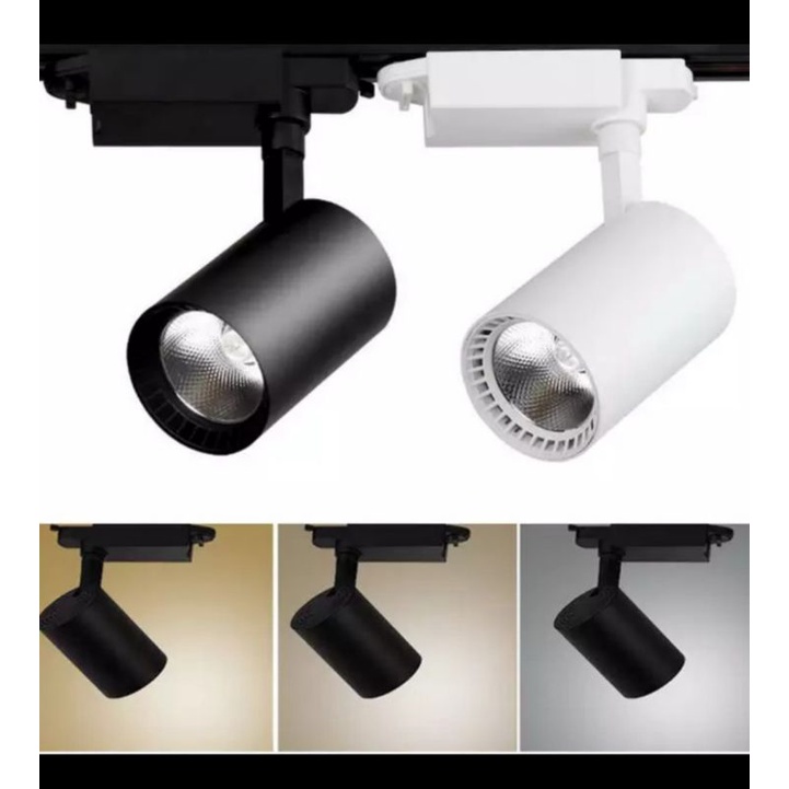 Jual Lampu led sorot spotlight rel 10w 20w 30w rell track trak spot 10 ...