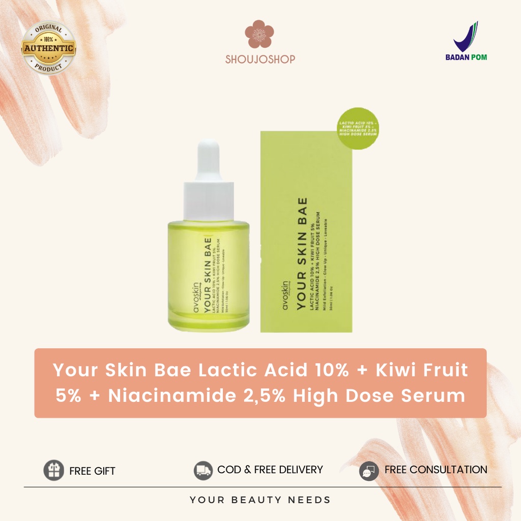 Jual Avoskin Your Skin Bae Lactic Acid 10% + Kiwi Fruit 5% ...