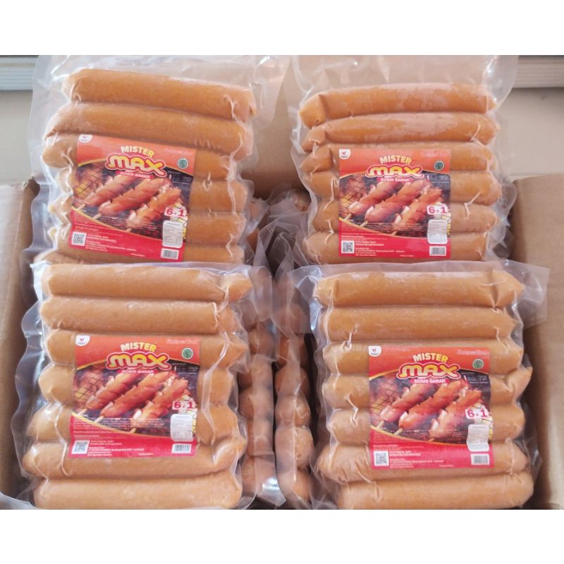 Jual Mister MAX Sosis bakar Jumbo 7pcs (500gr) | Shopee Indonesia