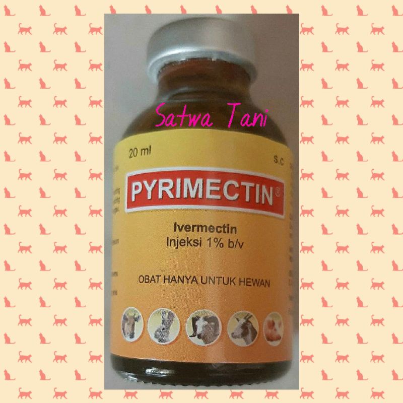 Jual Pyrimectin 20 ml (obat scabies, gudig, kutu dan cacing) | Shopee ...