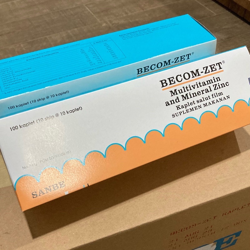 Jual BECOM ZET box isi 100 Kaplet Multivitamin & Mineral Zinc | Shopee ...