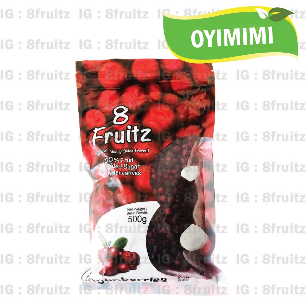 Jual 8 Fruitz frozen lingonberry/lingonberries beku 500 Gr | Shopee ...