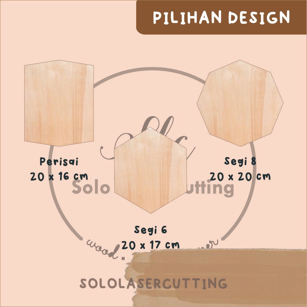 Jual T.20 Alas Tatakan Shape / Bentuk / Kayu Triplex / MDF / Dekorasi ...