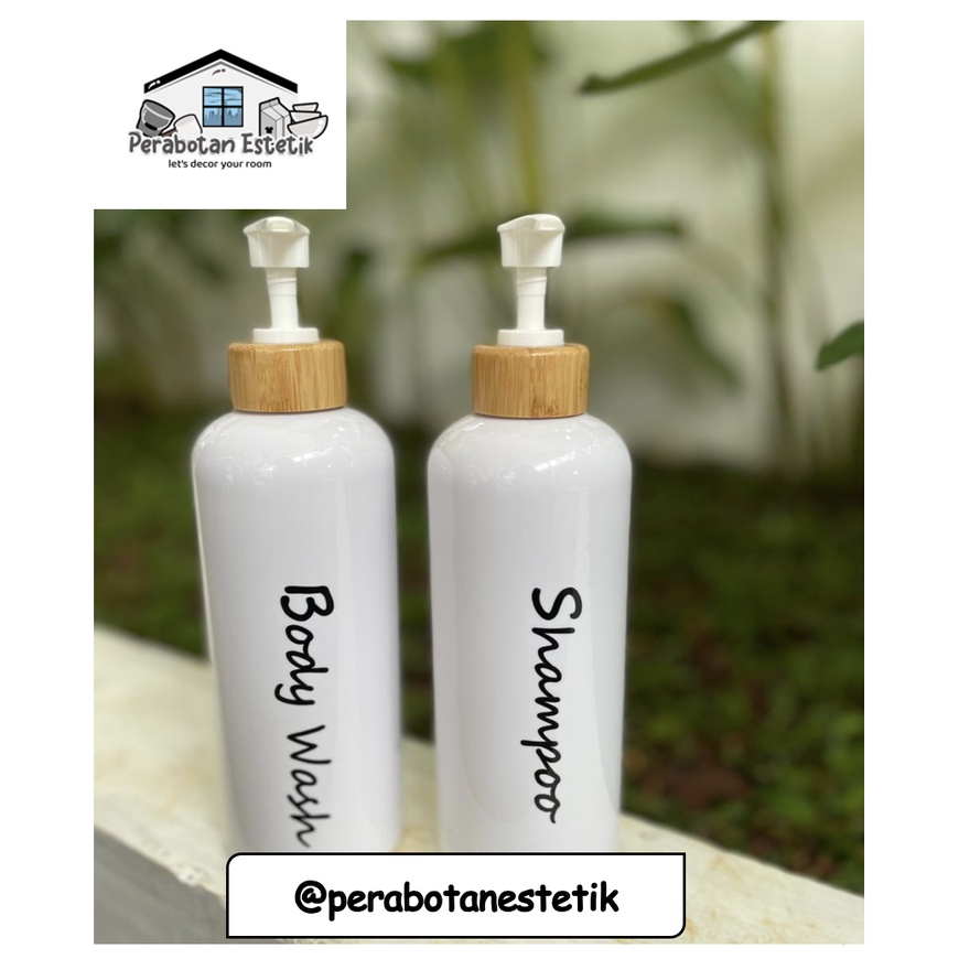 Jual Botol Sabun Cair - Botol Shampoo - 500ml Refillable Bathroom ...