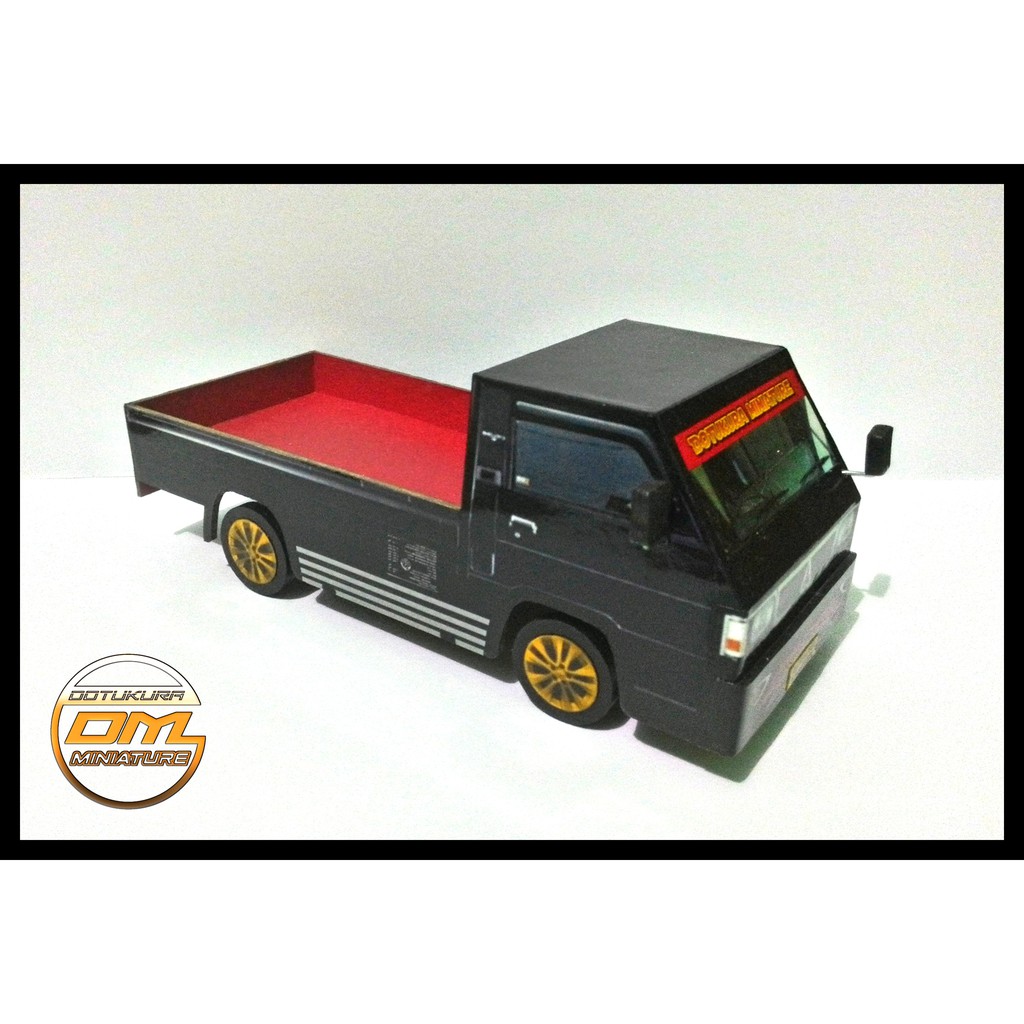 Jual Miniature Pickup Mitsubishi L300 Black Edition | Shopee Indonesia