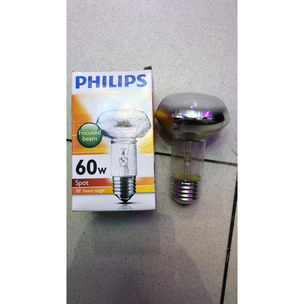 Jual Philips SPOTONE 60W E27 220-240V NR63 30D FR 1CT | Shopee Indonesia