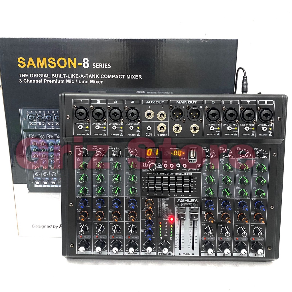 Jual Mixer Ashley Samson 8 Original 8 Channel Microverb Sams 8 | Shopee ...