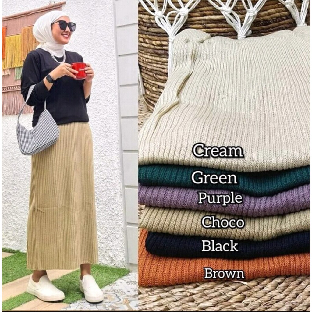 Jual Rok Span Rajut | Shopee Indonesia