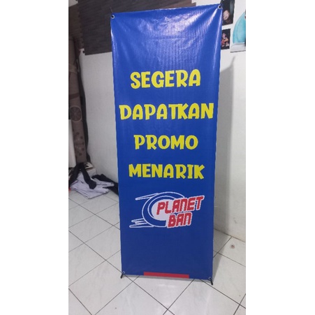 Jual X banner plus cetakan uk. 60 x 160 cm | Shopee Indonesia