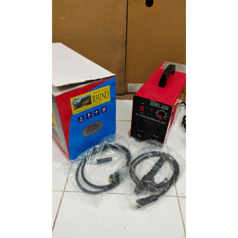 Jual Mesin las Rhino MMA 200A 220v (bisa COD) | Shopee Indonesia