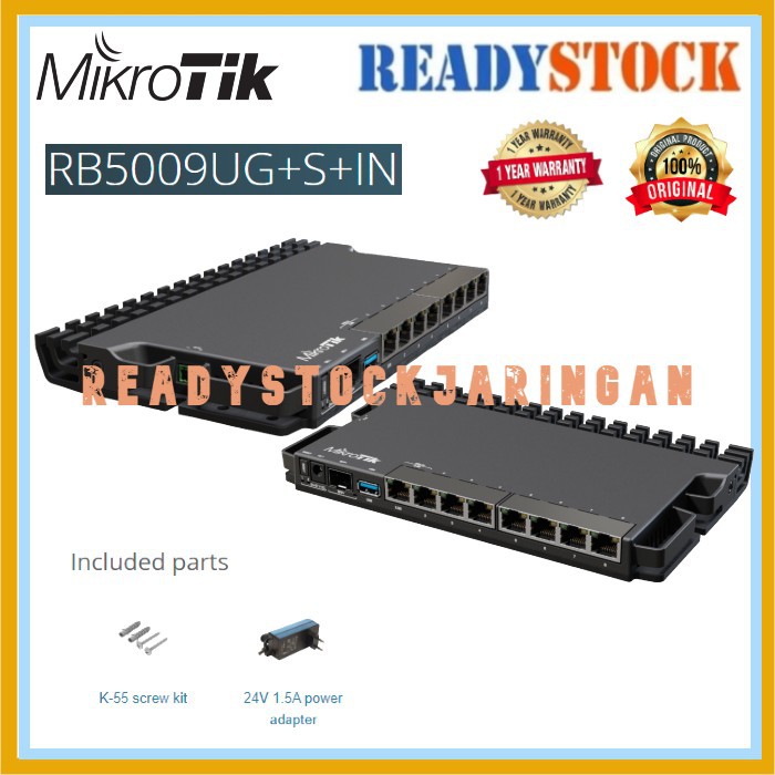 Jual MIKROTIK RB5009UG+S+IN Router Board RB5009 SFP+ | Shopee Indonesia