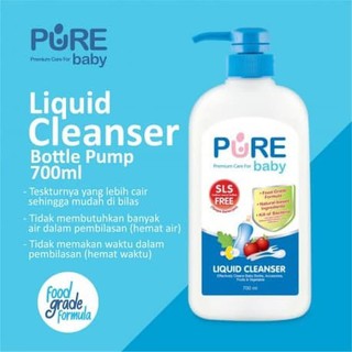 Pure Baby Liquid Cleanser 700 ml / Sabun Cuci Botol / Pure BB Liquid ...