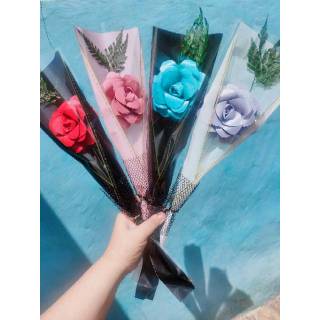 Jual Tangkai mawar kertas / bunga kertas wisuda/bunga satuan/bunga ...
