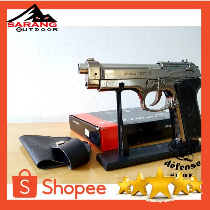 Jual BISA COD Korek Api Pistol / Lighter Jet Pietro Beretta M9 ...