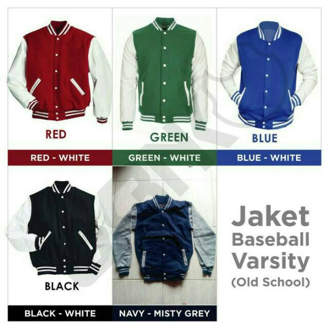 Jual Jacket baseball Varsity ( old School) | Shopee Indonesia