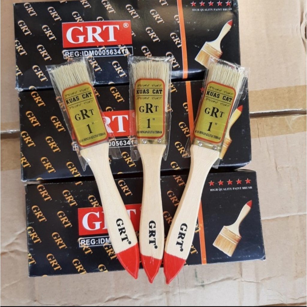 Jual kuas 1",kuas cat 1 inchi,kuas cat 1 dim | Shopee Indonesia
