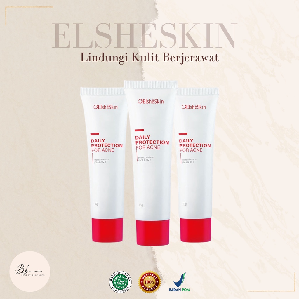Jual ElsheSkin Daily Protection for Acne SPF 30 - 15gr Salicylic Acid ...