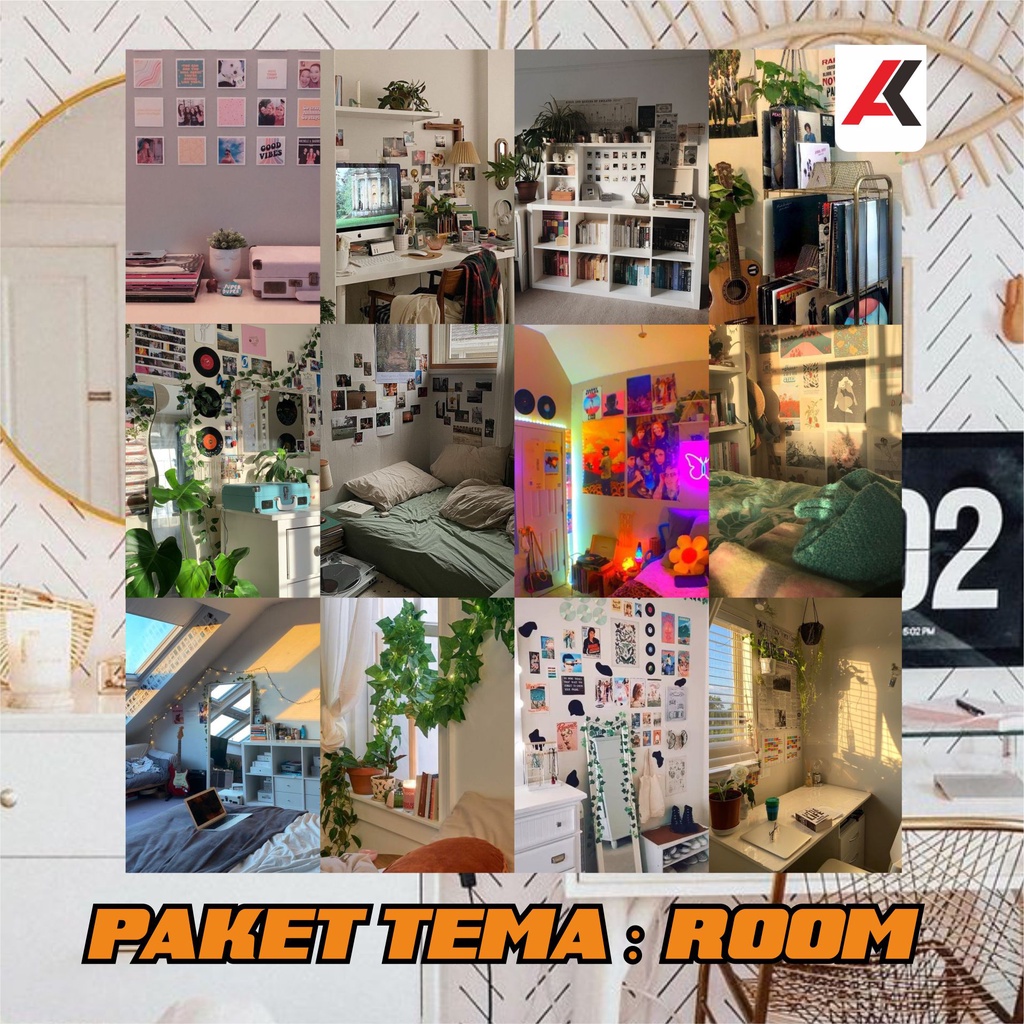 Jual [12 PCS] Poster Seri Kamar (Room) Dekorasi Ruang/Kamar Aesthetic ...